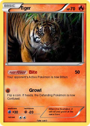 Pokémon Tiger 1272 1272 - Bite - My Pokemon Card