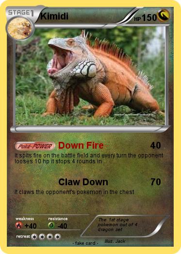 Pokémon Kimidi - Down Fire - My Pokemon Card