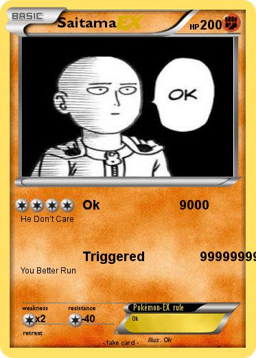 Pokémon Saitama 174 174 - Ok 9000 - My Pokemon Card