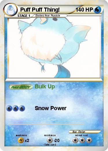 Pokémon Puff Puff Thing - Bulk Up - My Pokemon Card