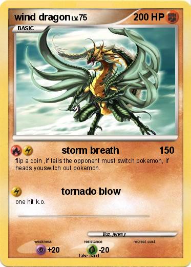 Pokémon wind dragon 11 11 - storm breath - My Pokemon Card