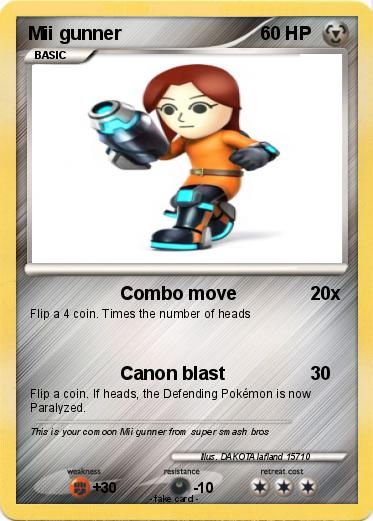 Pokémon Mii gunner - Combo move - My Pokemon Card