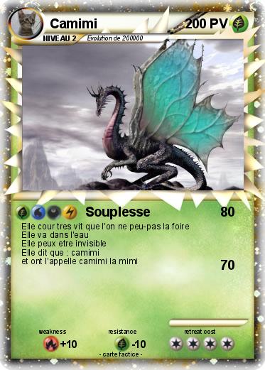 Pokémon Camimi - Souplesse - Ma carte Pokémon