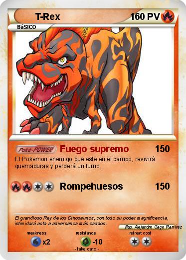 Pokémon T Rex 769 769 - Fuego supremo - Mi carta pokémon