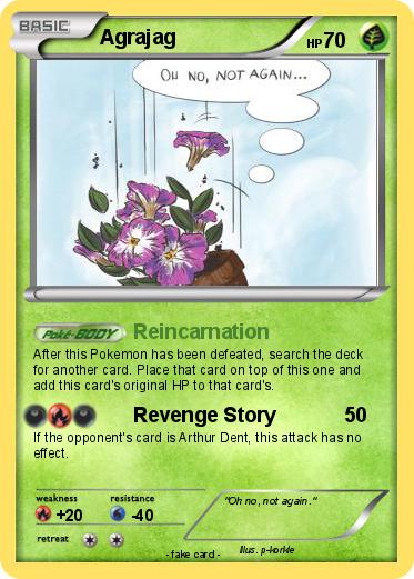 Pokémon Agrajag - Reincarnation - My Pokemon Card
