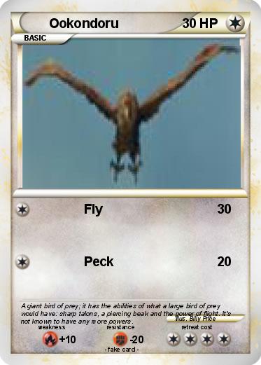 Pokémon Ookondoru - Fly - My Pokemon Card