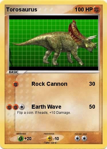 Pokémon Torosaurus 18 18 - Rock Cannon - My Pokemon Card