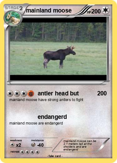 Pokémon mainland moose - antler head but - My Pokemon Card