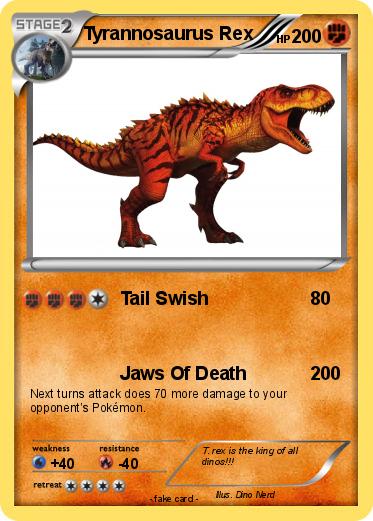 Pokémon Tyrannosaurus Rex 178 178 - Tail Swish - My Pokemon Card