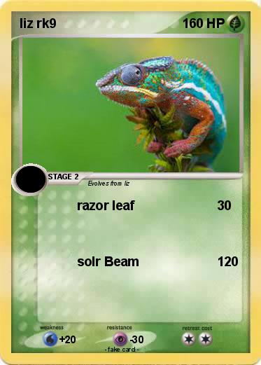 Pokémon liz rk9 - razor leaf - My Pokemon Card