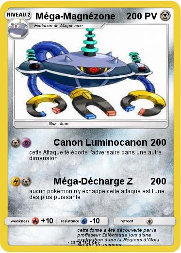 Pokémon Mega Magnezone 12 12 - Canon Luminocanon - Ma carte Pokémon