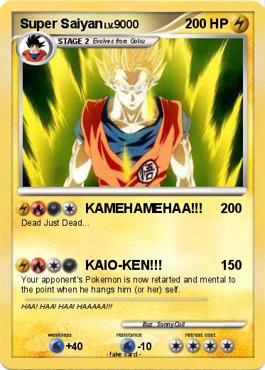 Pokémon Super Saiyan 995 995 - KAMEHAMEHAA!!! - My Pokemon Card