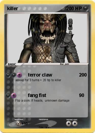 Pokémon killer 2763 2763 - terror claw - My Pokemon Card