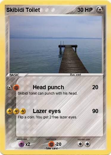 Pokémon Skibidi Toilet 150 150 - Head punch - My Pokemon Card