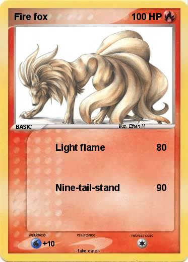 Pokémon Fire fox 79 79 - Light flame - My Pokemon Card