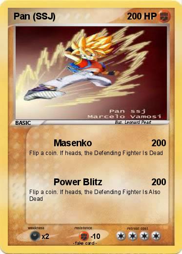 Pokémon Pan SSJ 5 5 - Masenko - My Pokemon Card
