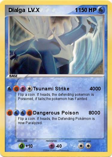 Pokémon Dialga LV X 1 1 1 - Tsunami Strike 4000 - My Pokemon Card