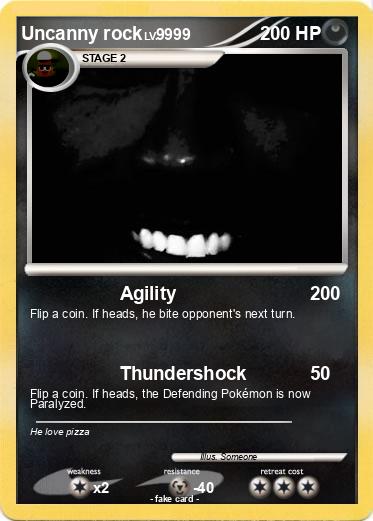 Pokémon Uncanny rock - Agility - My Pokemon Card
