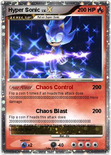Pokémon Hyper Sonic 394 394 - Chaos Control - My Pokemon Card