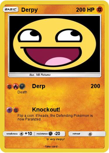 Pokémon Derpy 1524 1524 - Derp - My Pokemon Card