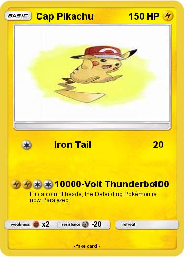 Pokémon Cap Pikachu 8 8 - Iron Tail - My Pokemon Card