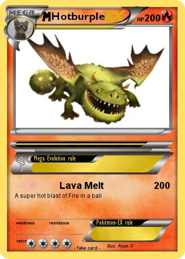 Pokémon Hotburple 1 1 - Lava Melt - My Pokemon Card