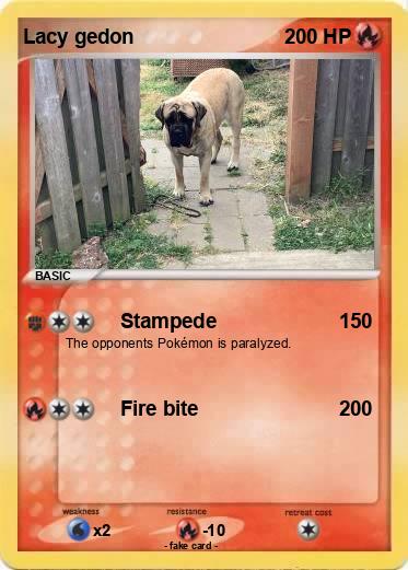 Pokémon Lacy gedon - Stampede - My Pokemon Card