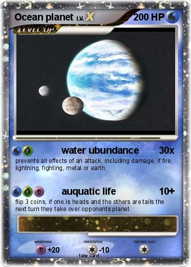 Pokémon Ocean planet - water ubundance - My Pokemon Card