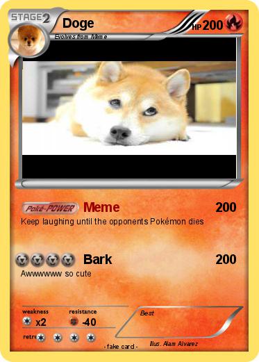 Pokémon Doge 2297 2297 - Meme - My Pokemon Card