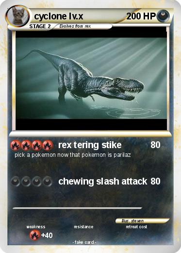 Pokémon cyclone lv x - rex tering stike - My Pokemon Card