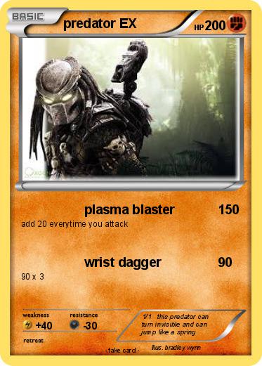 Pokémon predator EX 4 4 - plasma blaster - My Pokemon Card