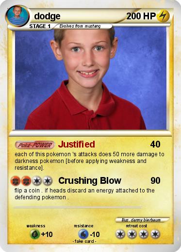 Pokémon dodge 111 111 - Justified - My Pokemon Card