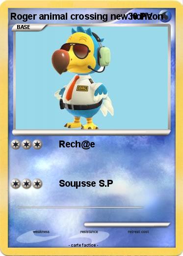 Pokémon Roger animal crossing new horizon - Rech@e - Ma carte Pokémon