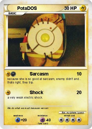 Pokémon PotaDOS - Sarcasm - My Pokemon Card