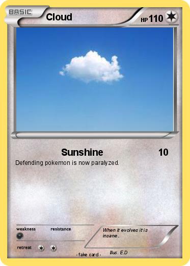 Pokémon Cloud 470 470 - Sunshine - My Pokemon Card