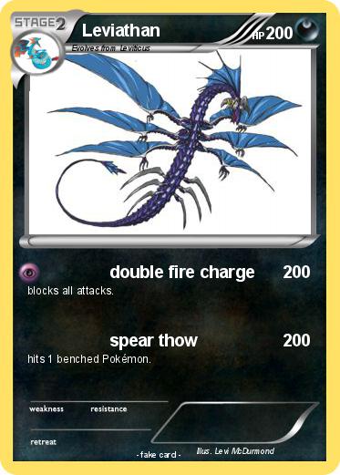 Pokémon Leviathan 183 183 - double fire charge - My Pokemon Card