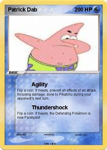 Pokémon Patrick Dab - Agility - My Pokemon Card