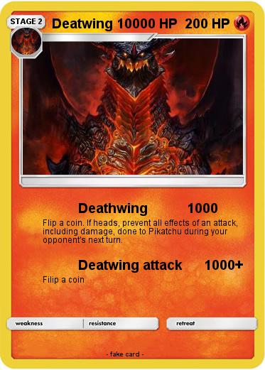 Pokémon Deatwing 10000 HP - Deathwing 1000 - My Pokemon Card