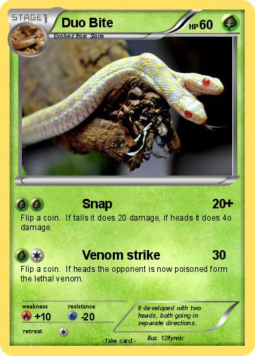 Pokémon Duo Bite - Snap - My Pokemon Card