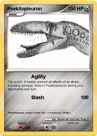 Pokémon Poekilopleuron - Agility - My Pokemon Card