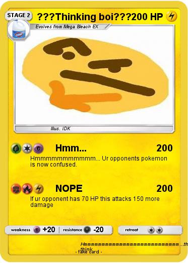 Pokémon Thinking boi - Hmm... - My Pokemon Card