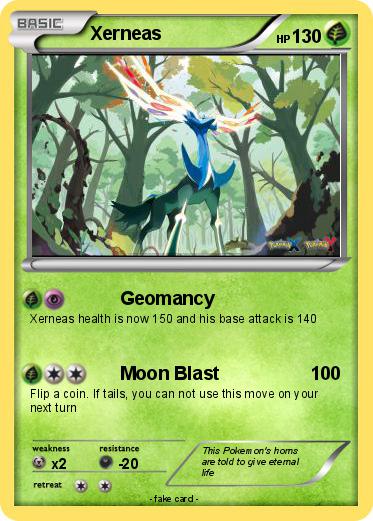 Pokémon Xerneas 840 840 - Geomancy - My Pokemon Card