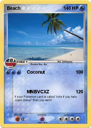 Pokémon Beach 52 52 - Coconut - My Pokemon Card