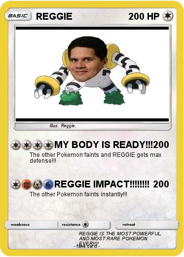 Pokémon REGGIE 130 130 - MY BODY IS READY!!! - My Pokemon Card