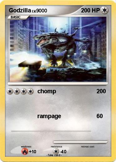 Pokémon Godzilla 1153 1153 - chomp - My Pokemon Card