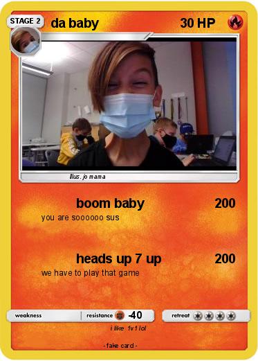 Pokémon da baby 114 114 - boom baby - My Pokemon Card