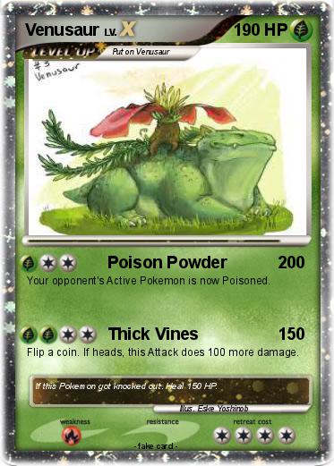 Pokémon Venusaur 729 729 - Poison Powder - My Pokemon Card