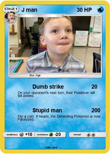 Pokémon J man 12 12 - Dumb strike - My Pokemon Card