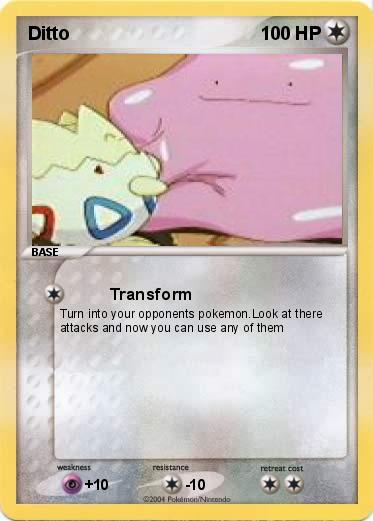 Pokémon Ditto 41 41 - Transform - My Pokemon Card