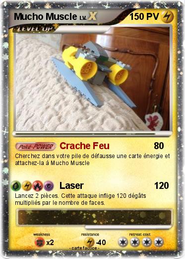 Pokémon Mucho Muscle - Crache Feu - Ma carte Pokémon